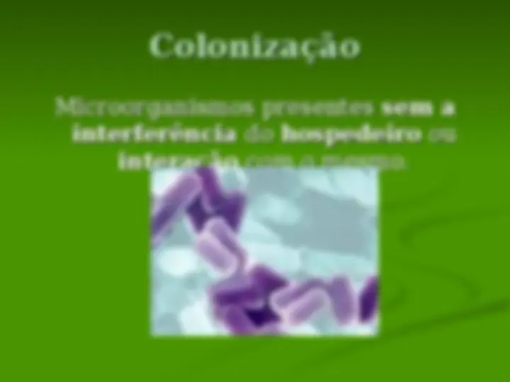 AULA - O Processo Infeccioso - ClII - Clínica médica II | Docsity