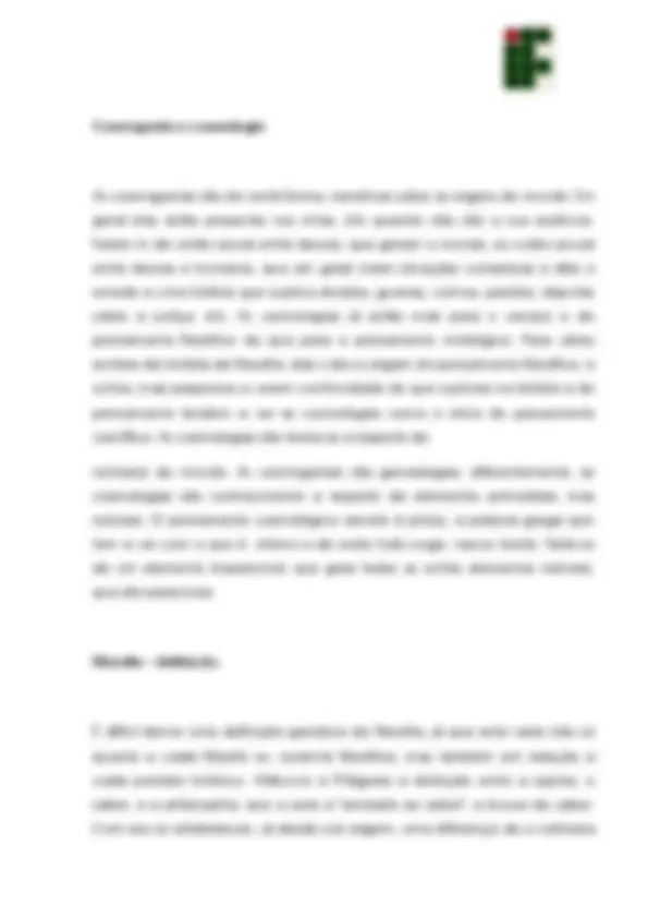 Apostila oficial - filósofos pre-socráticos e sofistas | Docsity