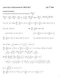 Physical Chemistry - Study Guide | CHEM 3615 - Docsity
