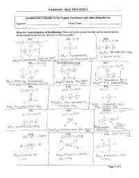 Practice Test 3 with Solutions - General Chemistry | CHEM 1035 - Docsity