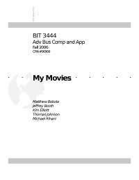 Organize, Rate, and Comment Movie - Project Report | BIT 3444 - Docsity