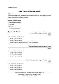 Modelos de curriculuns - curriculo modelo - VÁRIOS MODELOS DE CURRÍCULUNS PARA PROFISSIONAIS ...