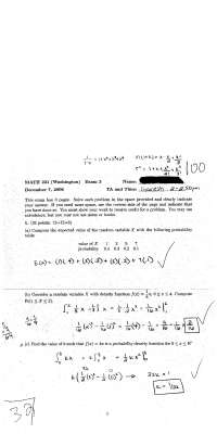 EXAM # 3 - Elementary Calculus II | MATH 221 - Docsity