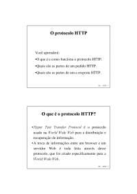 O protocolo HTTP - Apostila sobre o protocolo HTTP - Docsity