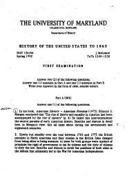 History of US Since 1865 - Exam 1 Questions | HIST 156 - Docsity