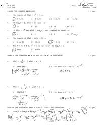 Exam 6 B with Answer Key - Developmental Mathematics - 1996 | MATH 003 ...