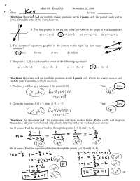Exam 5 Form B with Answer Key - Development Mathematics | MATH 003 ...