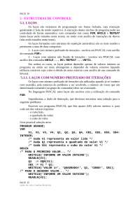 Programas em Pascal - - - - - Docsity