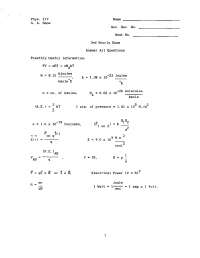Exam 3 with Answer Key - Introduction to Physics | PHYS 117 - Docsity
