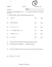 Practice Examination 2A Problems - Developmental Mathematics | MATH 003 ...