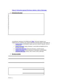 Tema 2: Estructura grupal. Normas, estatus, roles y liderazgo Estru ...