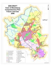 Draft Town of Blacksburg Comprehensive Plan Future Land Use 2046 | UAP ...