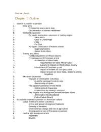 Outline for American Stories | History of The United States | HIST 106 ...