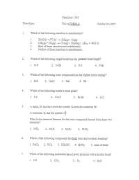 Quiz 3 Question with Periodic Tables - General Chemistry | CHEM 1035 ...