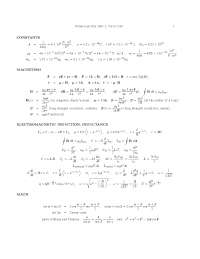Foundations of Physics I: Formula Sheet for Test 3 | PHYS 2306 - Docsity