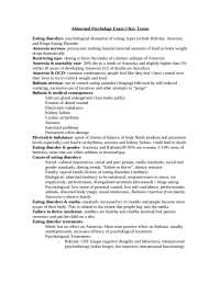 Abnormal Psychology - Exam 3 - Answers Keys | PSYC 3014 - Docsity
