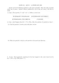 Unsolved Quiz #3 - Calculus and Analytic Geometry III | MATH 213 - Docsity