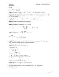 Solved Homework Set 3 - Mechanical Controls | MEEN 411 - Docsity