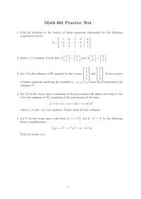Practice Questions for Methods of Applied Mathematics I | MATH 601 - Docsity