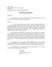 Matrix Methods of Structural Analysis - Assignment 1 | CVEN 445 - Docsity