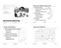 Structural Planning | Applied Architecture Structures | ARCH 631 - Docsity