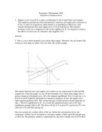 Solution to Problem Set 6 - Intermediate Microeconomics Theory | ECON 306 - Docsity