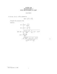 5 Solved Problems on the Differential Geometry l - Assignment 2 | MATH 436 - Docsity