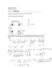 Introduction of Physics: Field, Exam Paper with Solutions | PHYS 272 ...