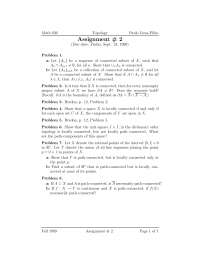 8 Problems on the Topology Path Connection - Homework 2 | MATH 636 ...