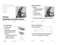 Beam: Bending and Shear Stress - Architecture Structures | ARCH 331 - Docsity