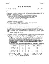 Solutions for Assignment 4 - Applied Architecture Structures | ARCH 631 - Docsity