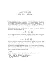 Homework 4 with Solution | Computational Methods | ESM 2074 - Docsity