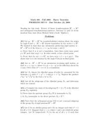 Problem Set 6 | Introduction to Abstract Algebra | MATH 403 - Docsity
