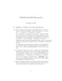 Decision Tree Learning, Version Spaces, Russell and Norvig Exercise | CMSC 421 | Assignments ...