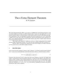 The n Extra Elements Theorem - Analog IC Design | ECEN 4827 - Docsity
