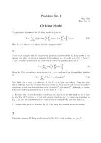 ID Using Model - Advanced Statistical Mechanics - Problem Set 1 | PHYS ...