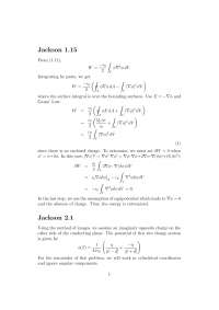 Jackson - Solution for Assignment Questions - Electrodynamics | PHYS 606 - Docsity
