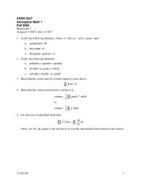 5 Questions in Homework 7 - Mathematics for Aerospace Engineering ...