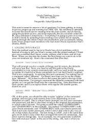 Oracle Database Access - Database Design - Project | CMSC 424 - Docsity