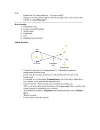 Homework 2 - Stellar Parallax - General Astronomy | ASTR 101 - Docsity