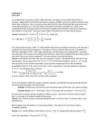 Probability and Random Variables - Ship Dynamics | STAT 3704 - Docsity