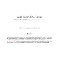 Linux foca iniciante - Apostila - Apostila - Docsity