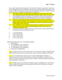 Quiz 1 with Answers - History of US | HIST 106 - Docsity