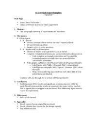 Lab Report Template - Power Electronics Laboratory | ECE 469 | Lab Reports Electrical and ...