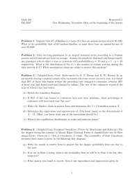 Homework 5 Problems - Discrete Math Model | MATH 381 - Docsity