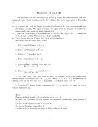 Calculus Analysis Geometry III - Homework 4 Problems | MATH 126 | Assignments Analytical ...