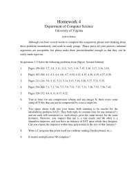 Homework 4 for Theory of Computation | CS 6160 - Docsity
