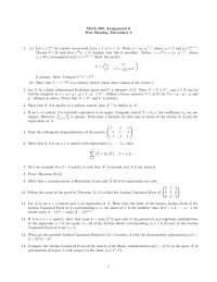 Unitary Matrix, Orthogonal Diagonalization of Matrix - Linear Algebra | MATH 560 - Docsity