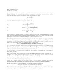 Homework 12 Practice Problems on Calculus I: Honors | MATH 141 - Docsity