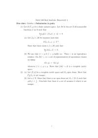 Homework 4 with 2 Problems on Real Analysis | MATH 540 - Docsity